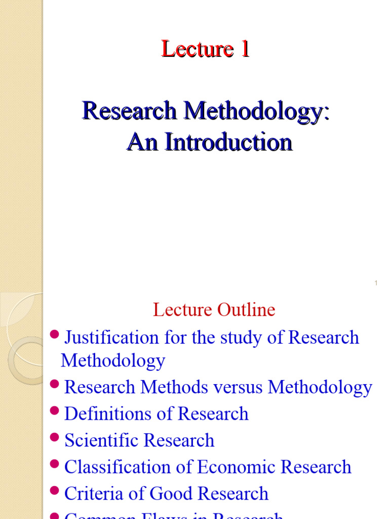 Understanding Research Methodology in Economics | PDF | Methodology ...