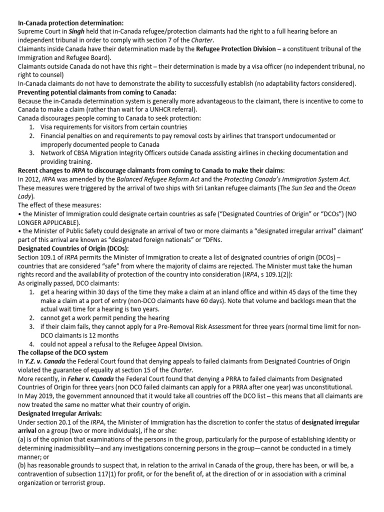 Immigration Notes Final | Download Free PDF | Travel Visa | Passport