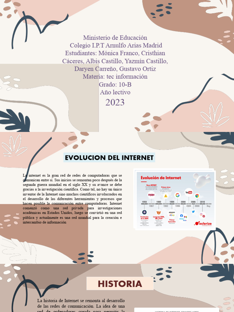 PowerPoint de Tecnología | PDF | Hipervínculo | Red mundial