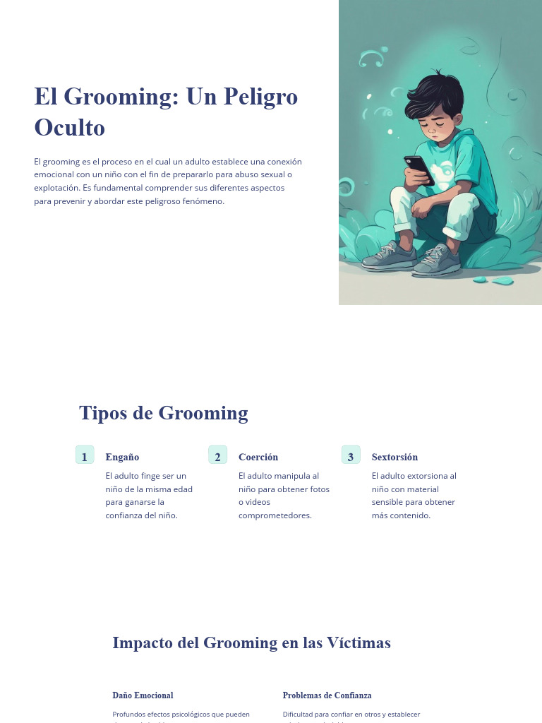 Prevención y Señales del Grooming | PDF | Adultos | Abuso sexual