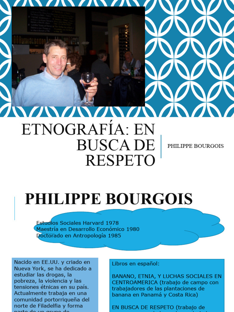 En Busca de Respeto de Bourgois | PDF
