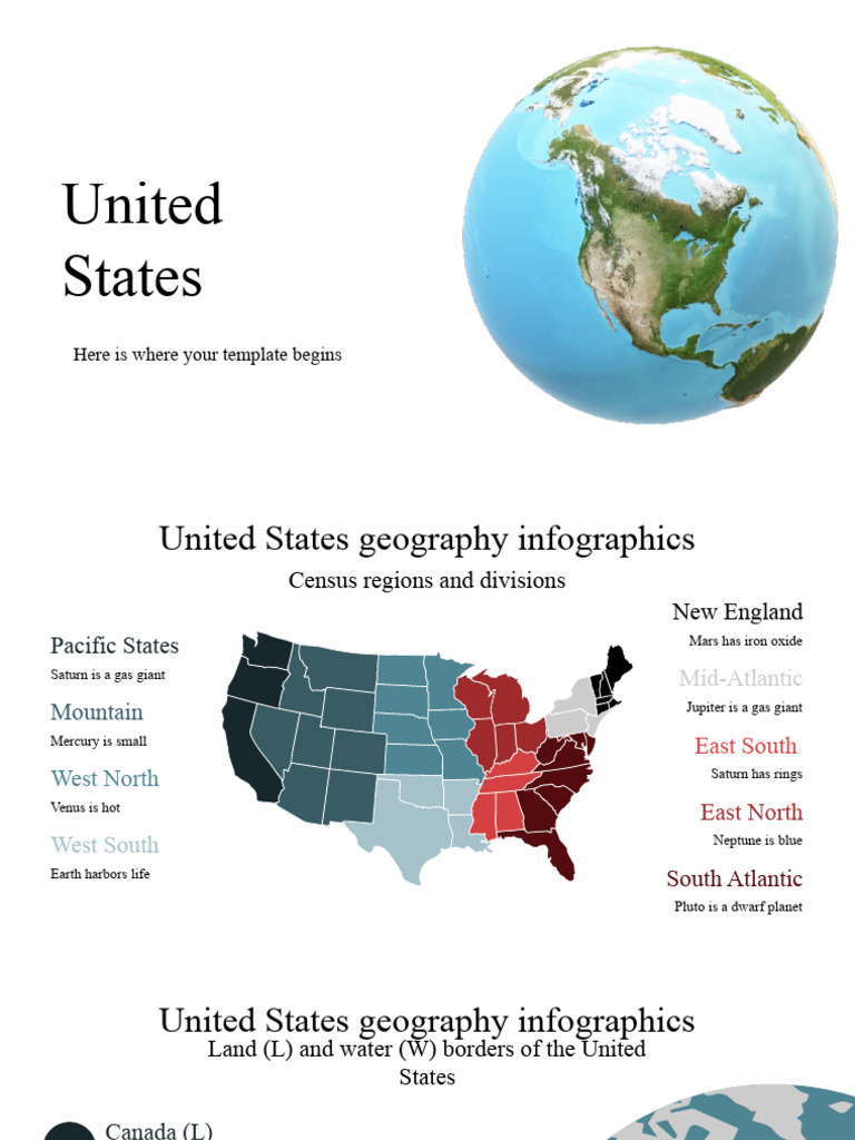 United States Geography Infographics by Slidesgo | PDF | Planets ...
