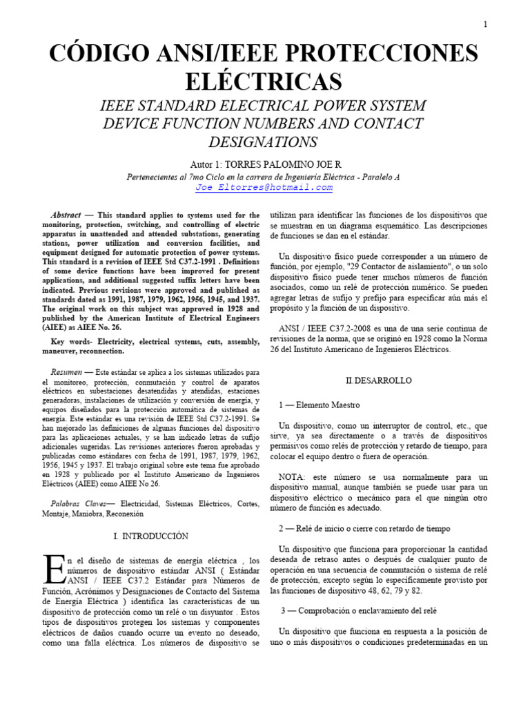 Ansi Ieee 200821161333 | PDF | Relé | Cambiar