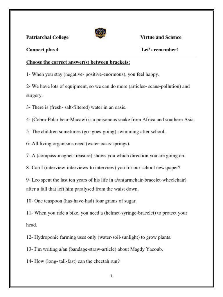 4th Prim Connect Plus. First Term | PDF | Adjective | Frog