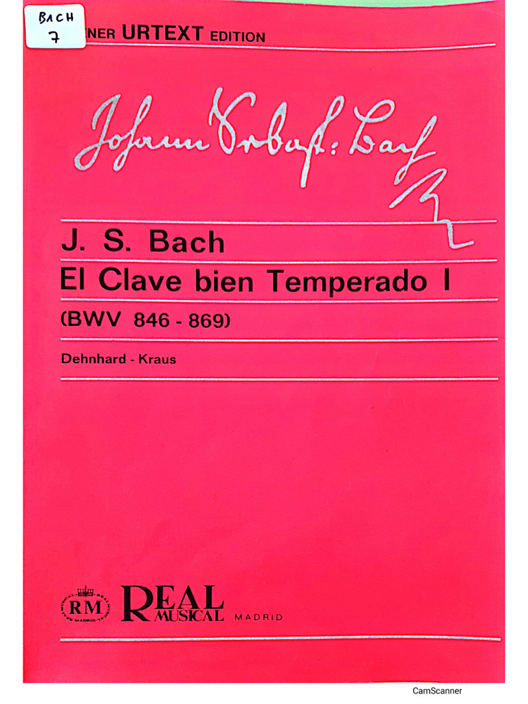 J. S. Bach El Clave Bien Temperado I | PDF