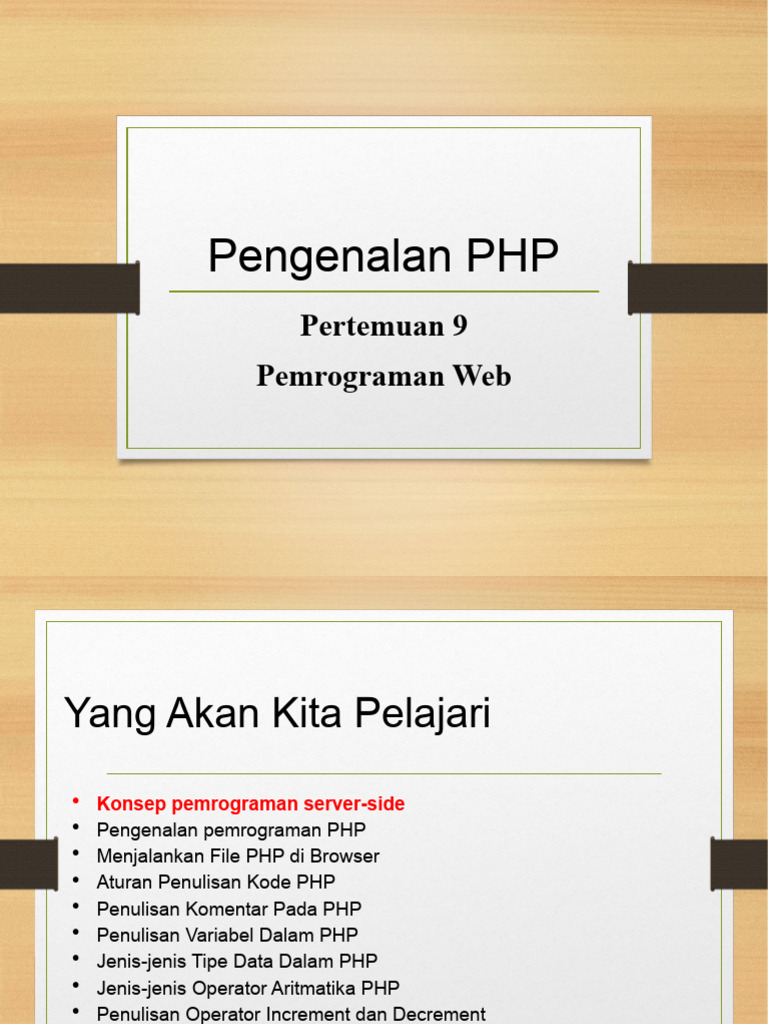 Dasar Php Pdf 5471