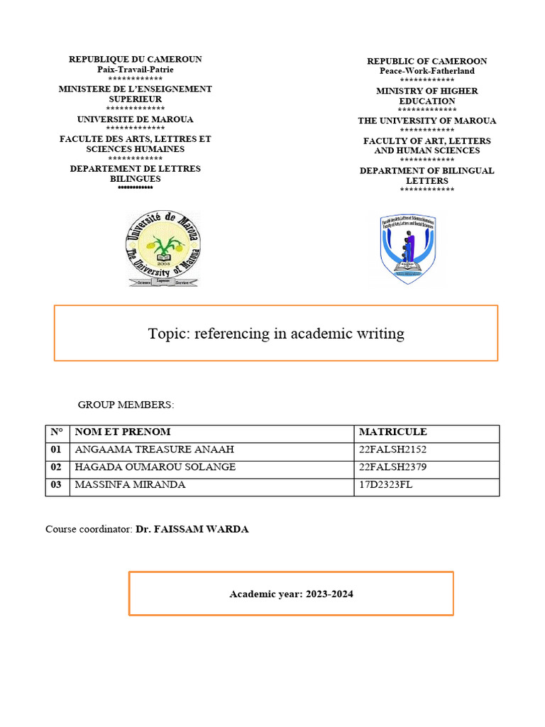 Academic Referencing Guide 2023-2024 | PDF | Citation | Apa Style