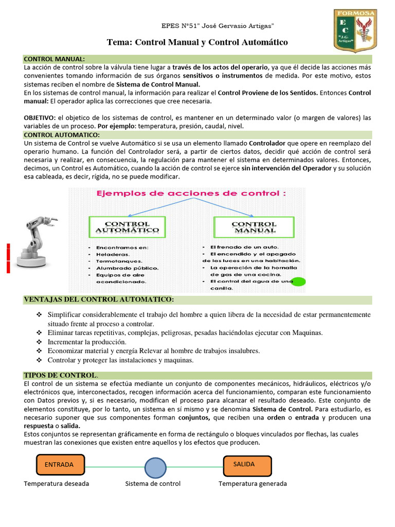 5° T.P. Control Manual y Automatico | Descargar gratis PDF | Sistema de control