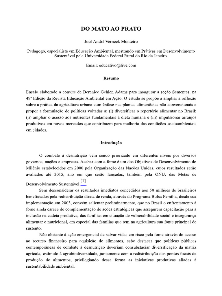 Do Mato Ao Mato | PDF