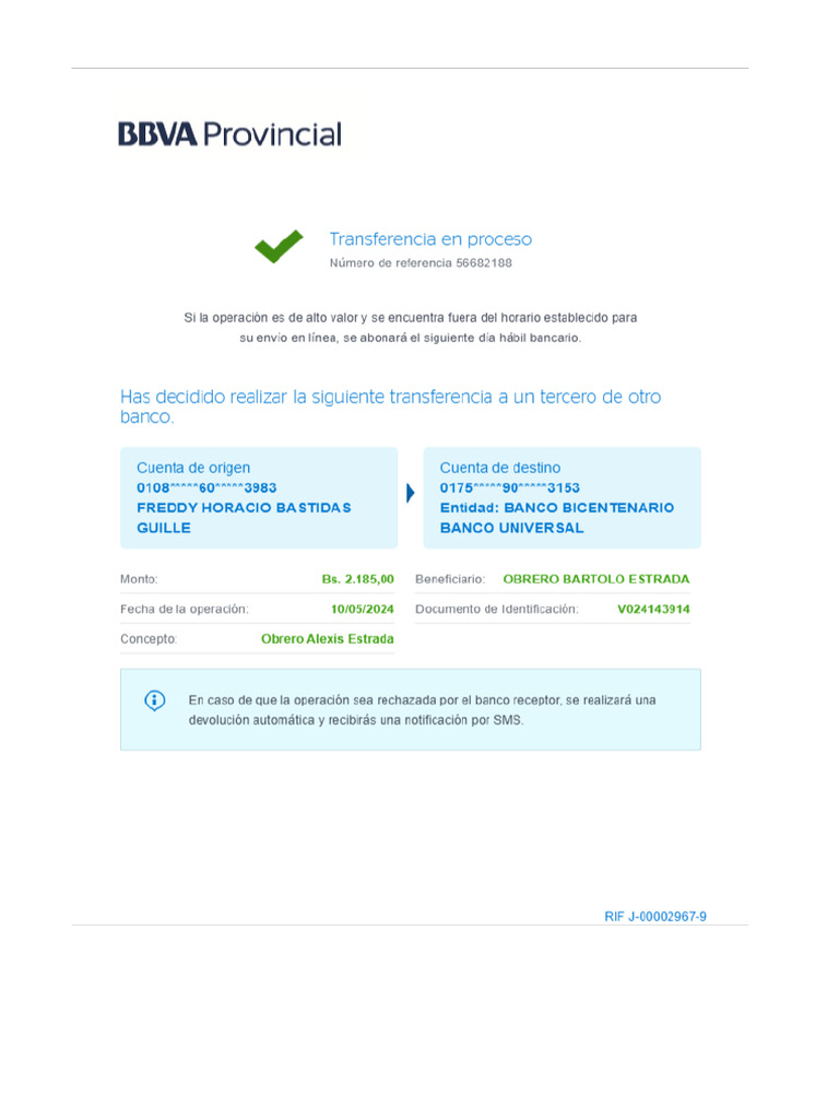 Comprobante Alexis Estrada | PDF