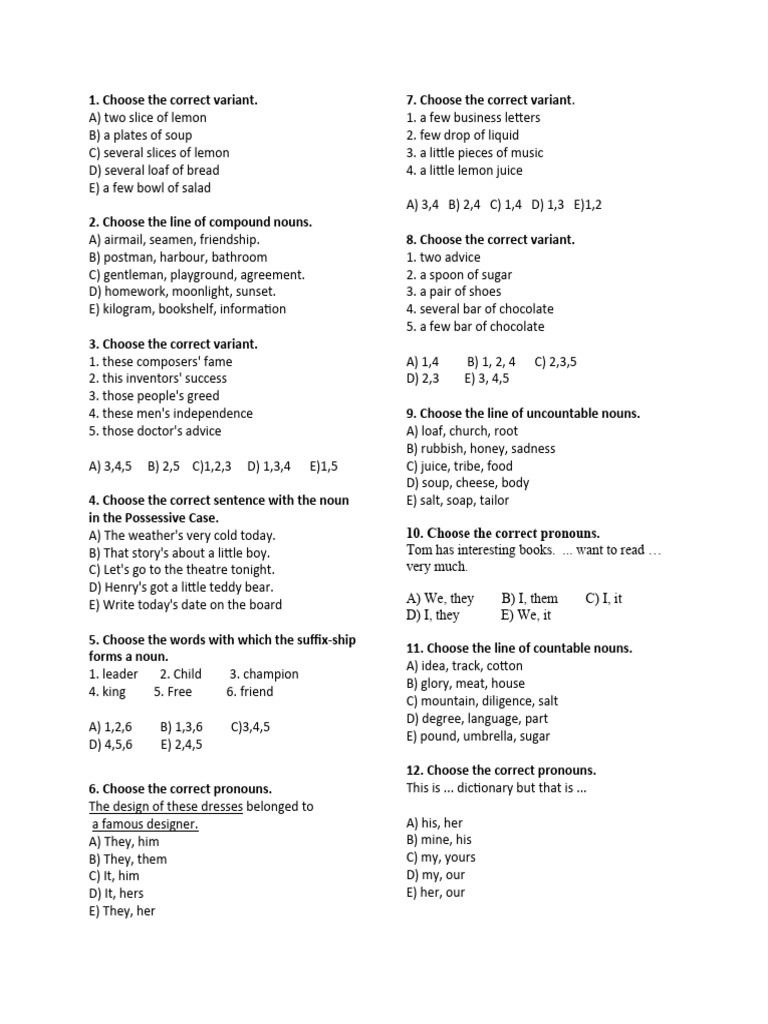 noun pronoun quantifiers | PDF | Noun | Pronoun
