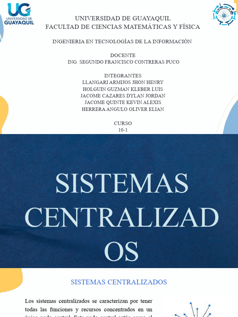 Dispositivas de Sistemas Centralizados y Distribuidos | PDF ...