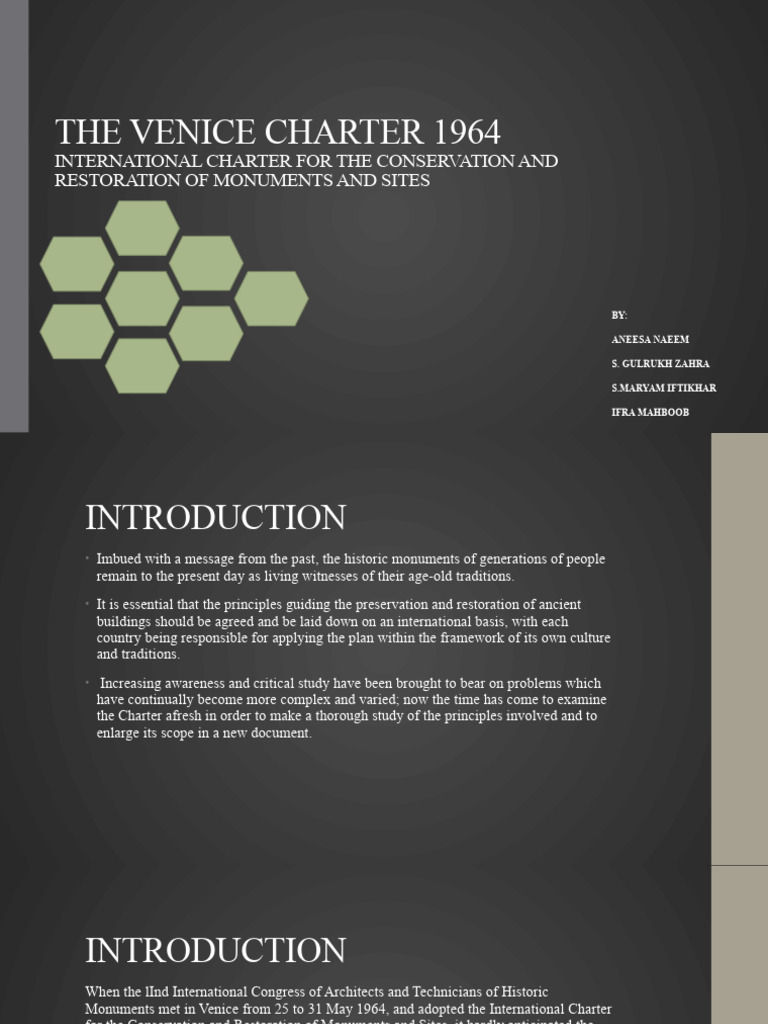 Venice Charter | PDF