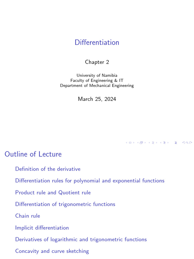 Differentiation | PDF | Tangent | Function (Mathematics)