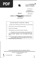 May June CSEC Biology Paper 2 - 2025 | PDF