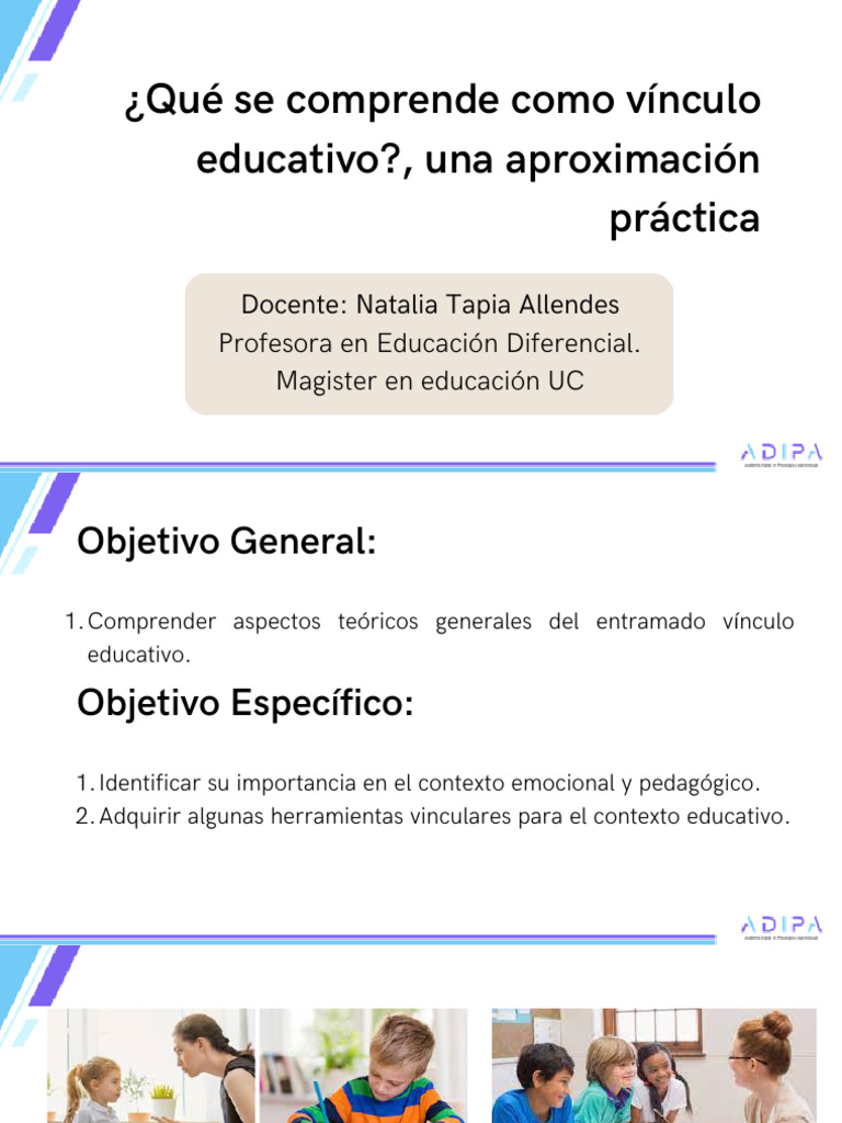 Seminario Que Se Comprende Como Vinculo Educativo | PDF | Maestros ...