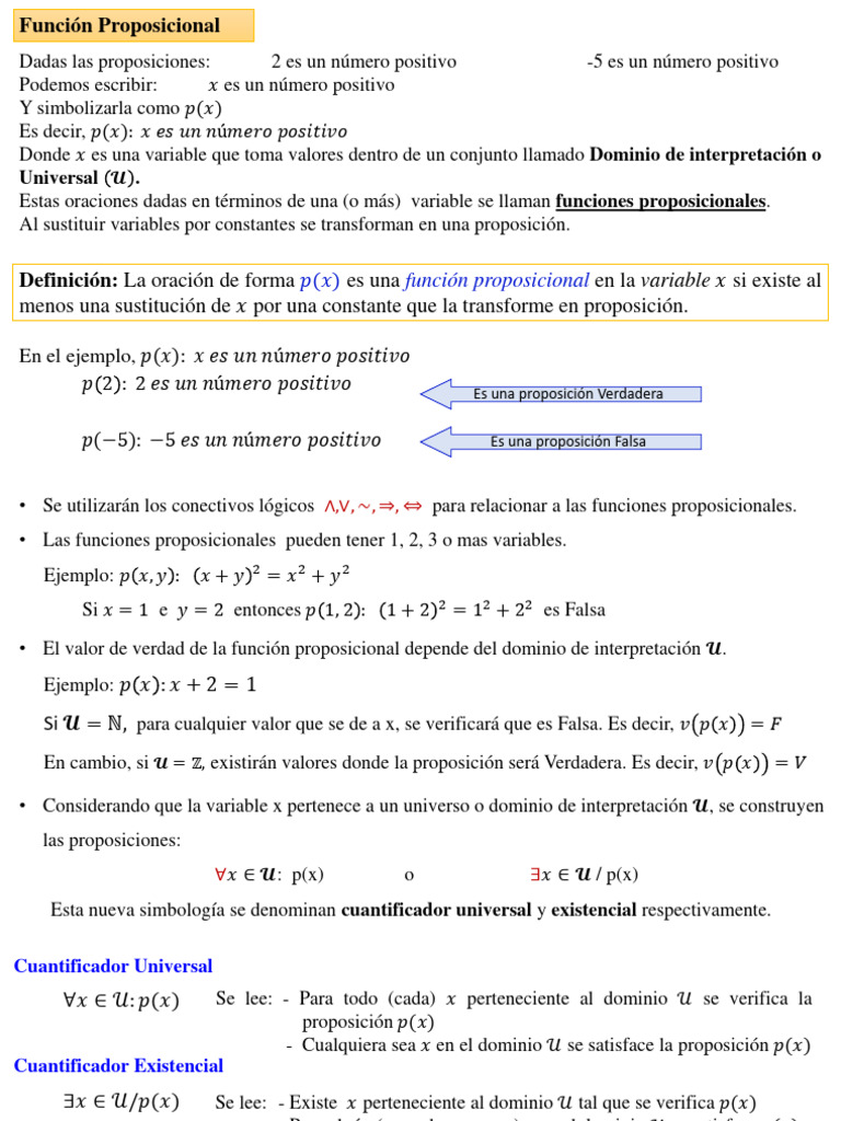 Módulo 1 - Lógica - Clase 3 - Prof. Alfonso | PDF | Proposición ...