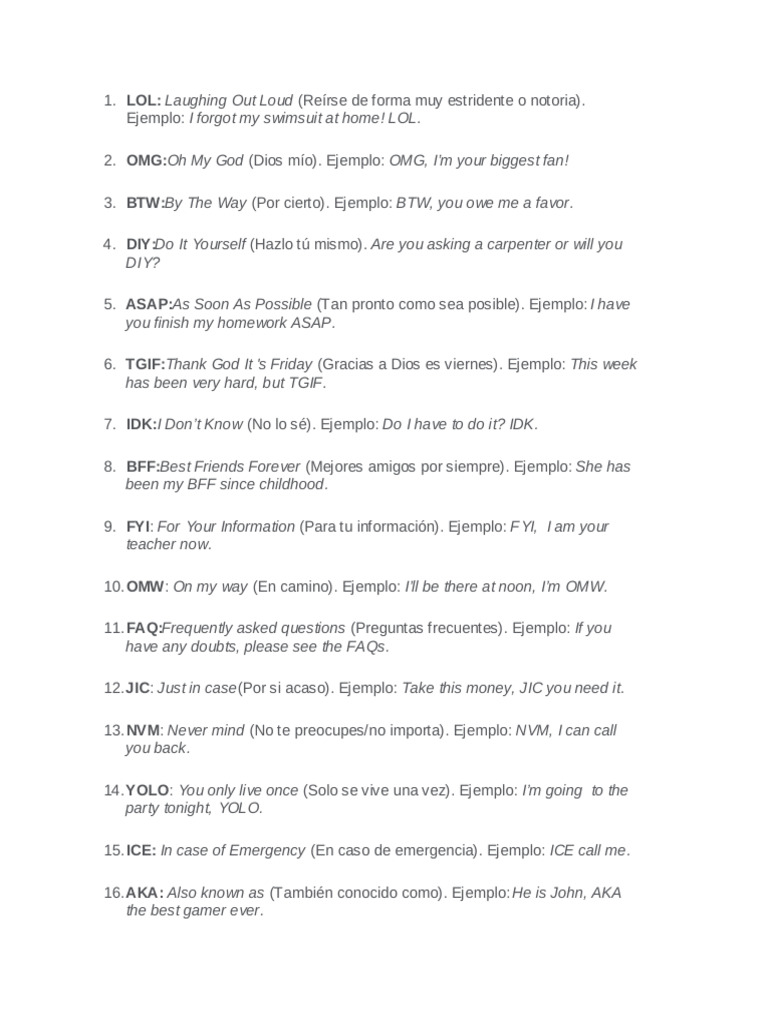 Internet Slang | PDF