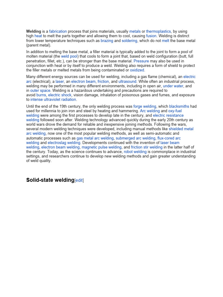 Welding Pdf Welding Construction