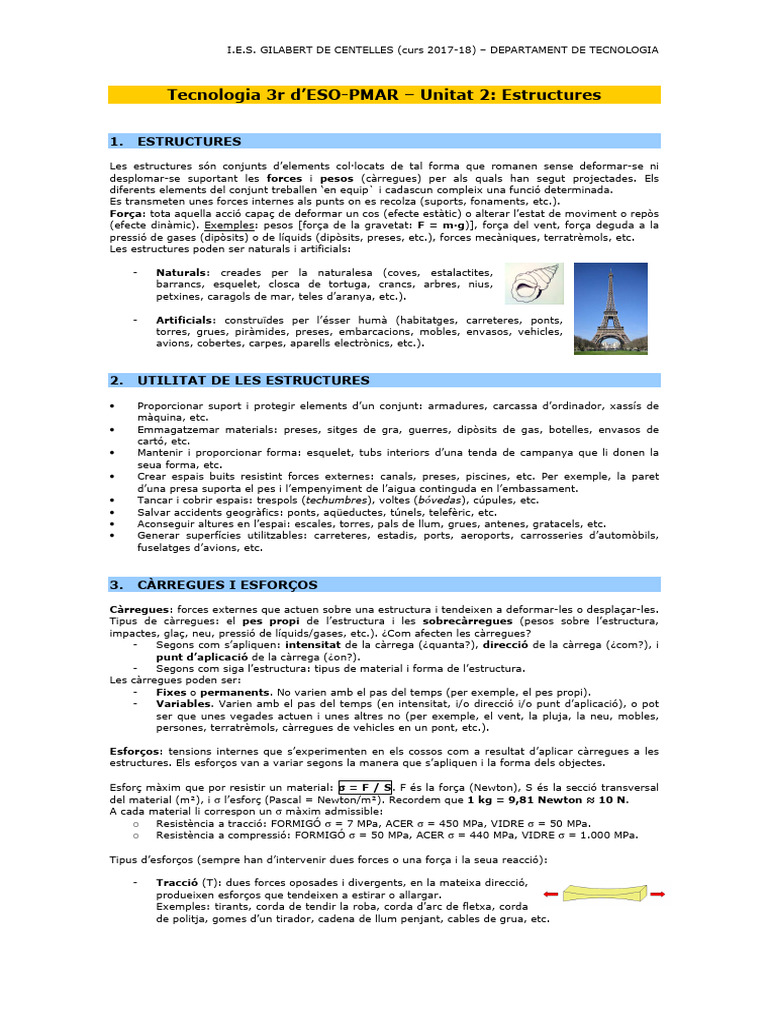 Estructures-3r-eso | PDF