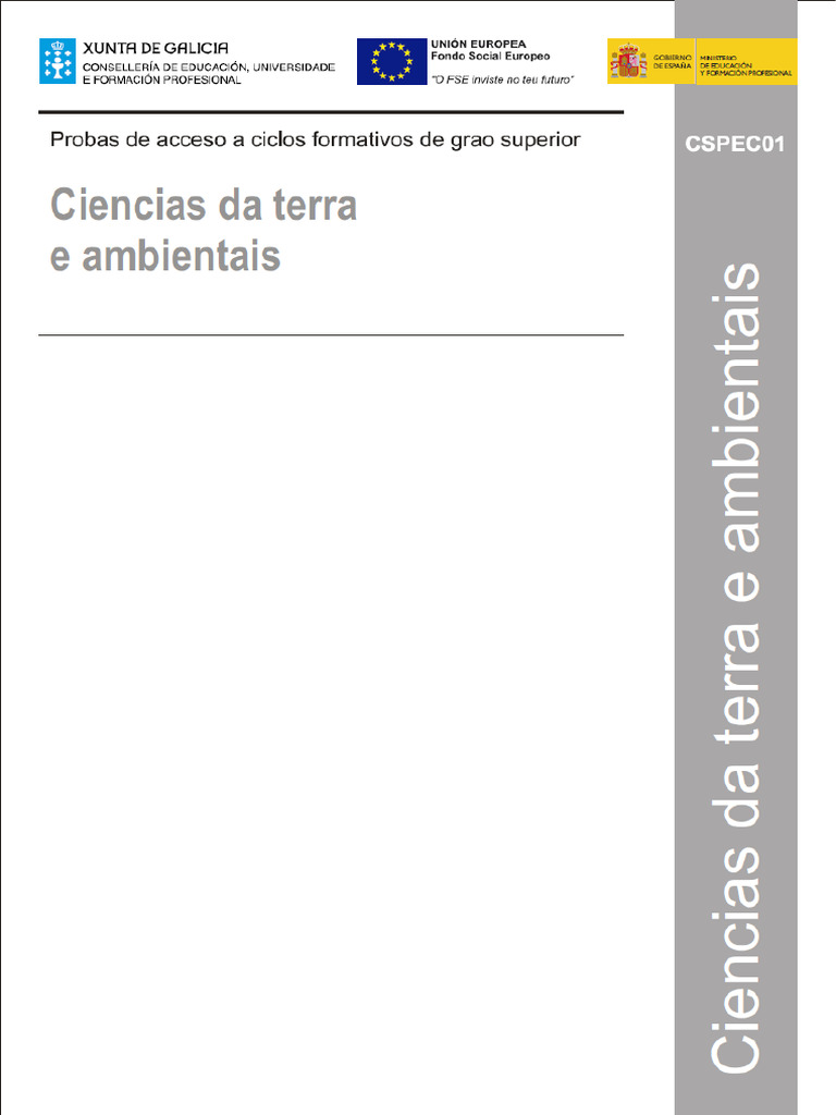 Prueba de Ciencias de la Tierra: Formato y Ejercicios | PDF | Niebla ...