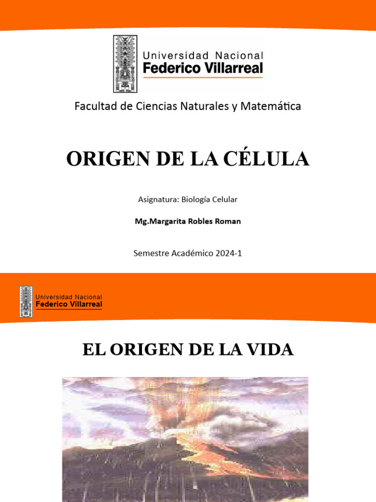 Clase I ORIGEN DE LA CÉLULA 1 | PDF | Adn | Rna
