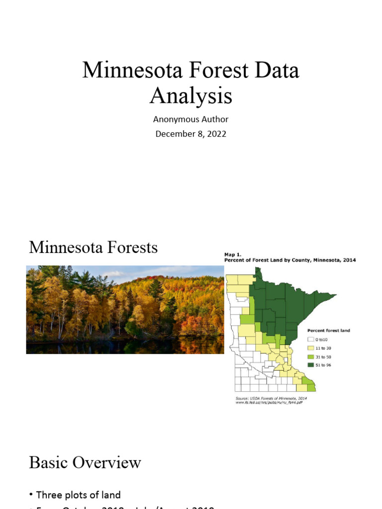Minnesota Forest Data Analysis Insights | PDF | Water | Soil