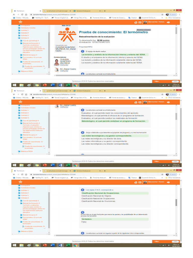 Prueba de Conocimiento El Termometro | PDF
