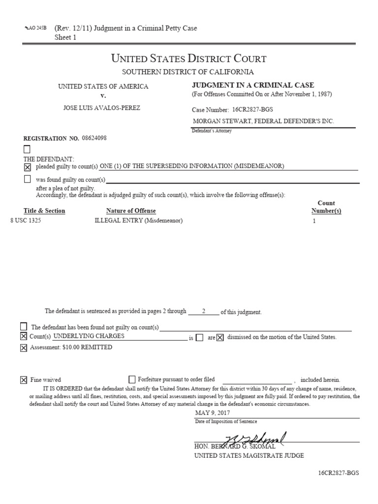 Judgment in Criminal Petty Case | PDF | Plea | Judgment (Law)