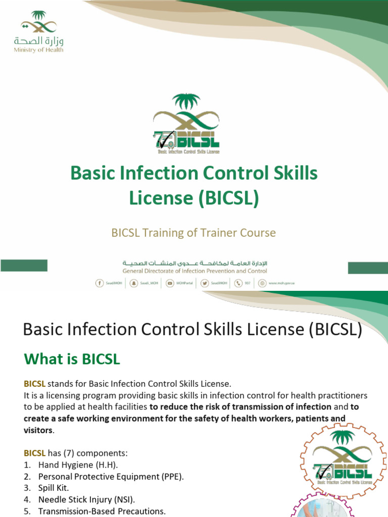 BICSL TOT Introduction - 2023 For Trainer | PDF | Personal Protective ...