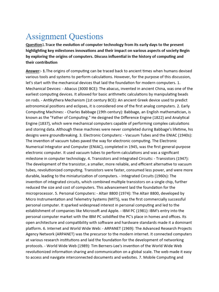 Assignment Questions Font 11 PDF | Download Free PDF | Computer Data Storage | Programming Paradigms