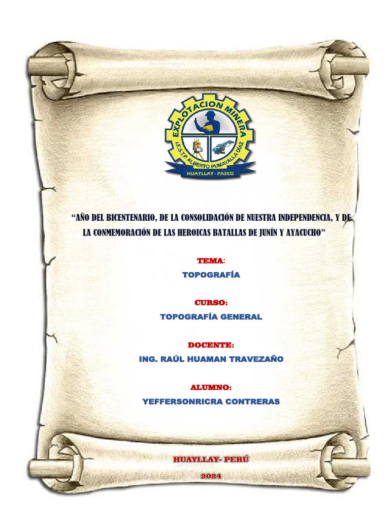 Yefferson Ricra | PDF | Topografía