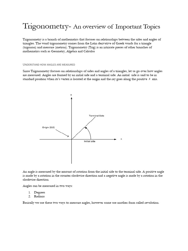 Trigonometries | PDF | Trigonometric Functions | Triangle