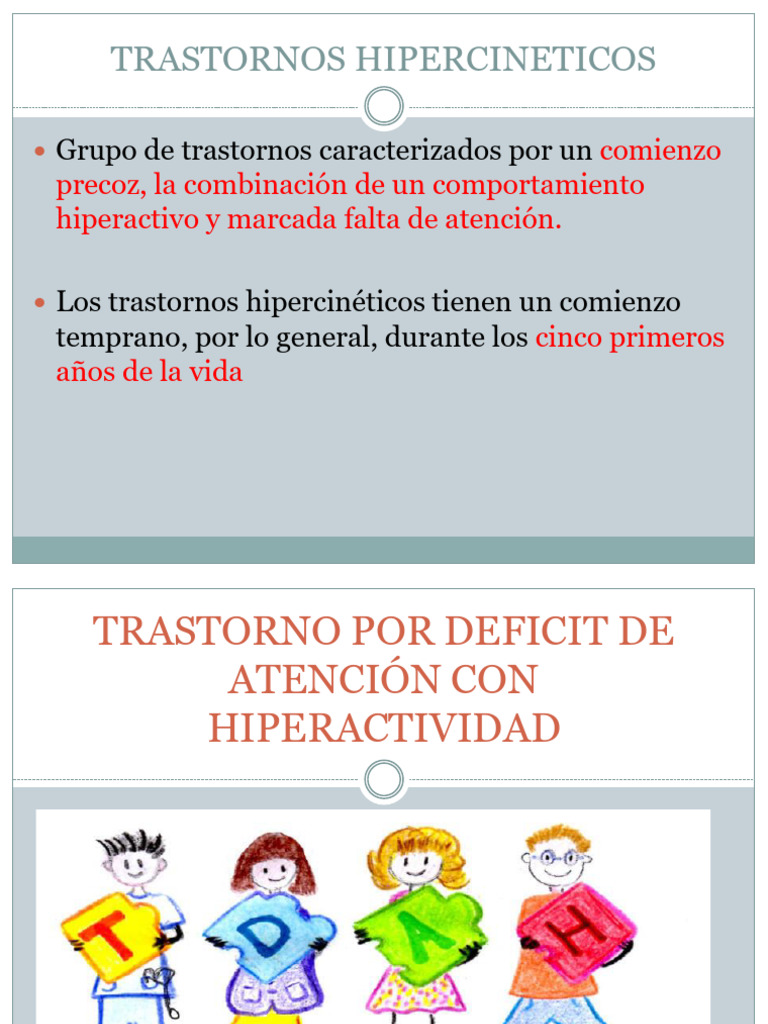 TRASTORNO POR DEFICIT DE ATENCIÓN CON HIPERACTIVIDAD (1).pptx | Descargar gratis PDF | Desorden ...