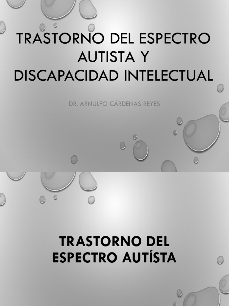 TRASTORNO ESPECTRO AUTISTA Y DISCAPACIDAD INTELECTUAL | PDF | Espectro ... TRASTORNO ESPECTRO AUTISTA Y DISCAPACIDAD INTELECTUAL | PDF | Espectro ...
