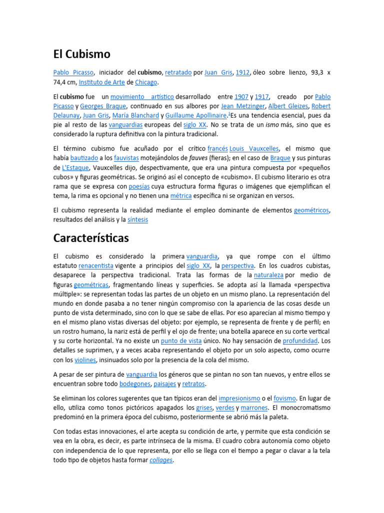 Cubismo Etc | PDF | Creacionismo | Cubismo