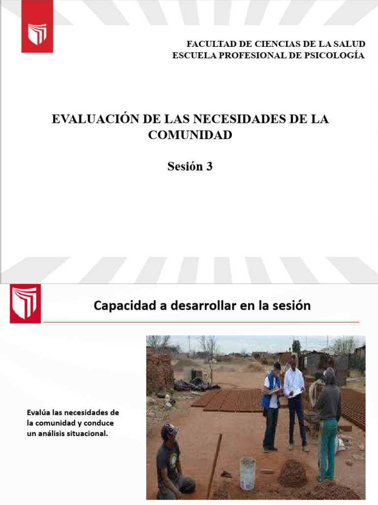 Evaluación de Necesidades Comunitarias | PDF | Evaluación | Perú