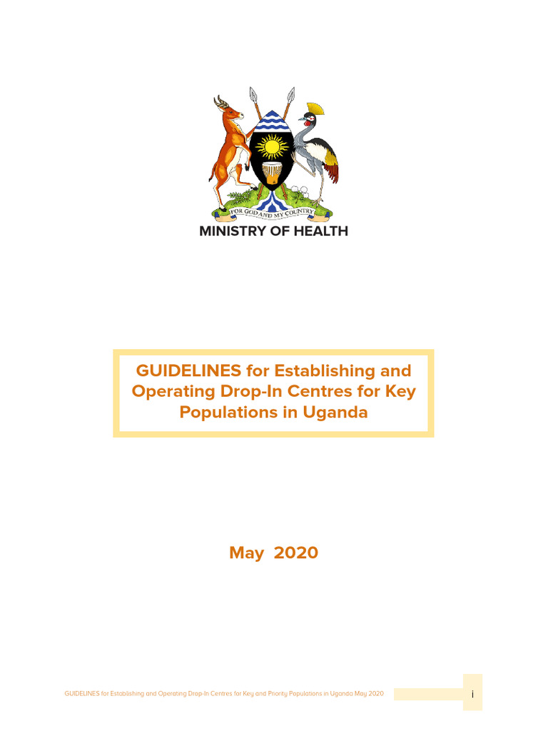 Guidelines For Establishing Drop in Centre DIC Uganda - Final-June-2020 ... Guidelines For Establishing Drop in Centre DIC Uganda - Final-June-2020 ...