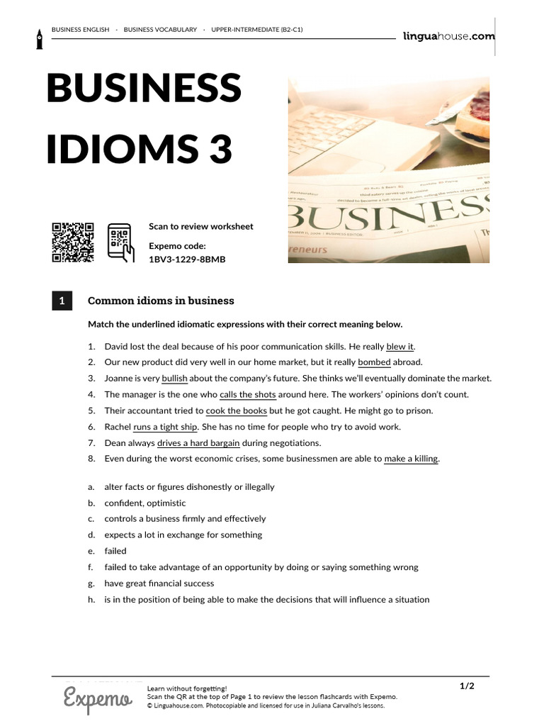 business-idioms-3-british-english-teacher | PDF