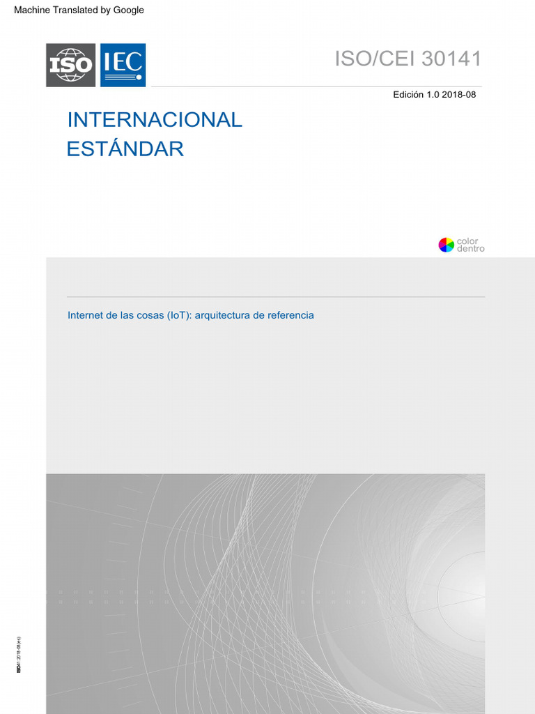 Esp Iso 30141 2018 | PDF | Internet de las Cosas | Organización ...