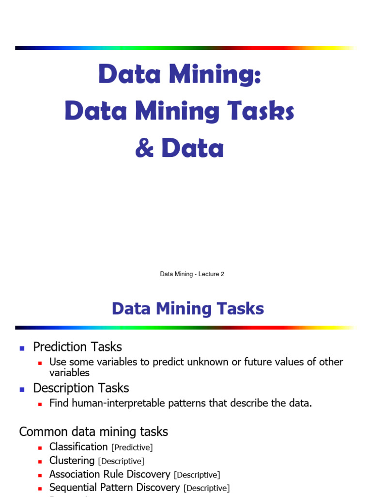 02 - Data Mining | PDF | Statistical Classification | Cluster Analysis