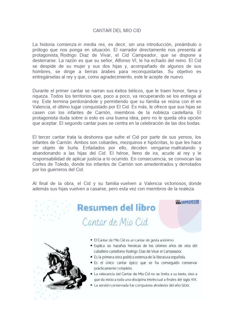 Cantar Del Mio Cid | PDF | Aquiles | Héctor