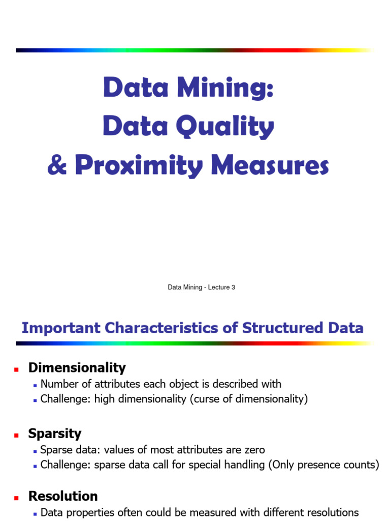 03 - Data Mining | PDF | Level Of Measurement | Probability Distribution