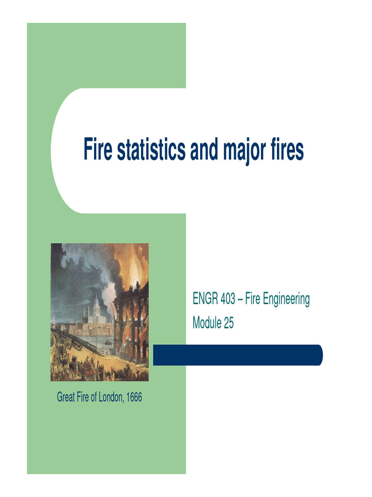 ENGR 403 - Fire statistics | PDF | Firefighter | Fires