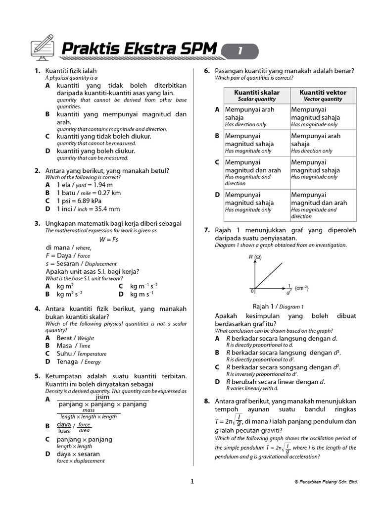 01 Praktis Ekstra SPM 1 | PDF