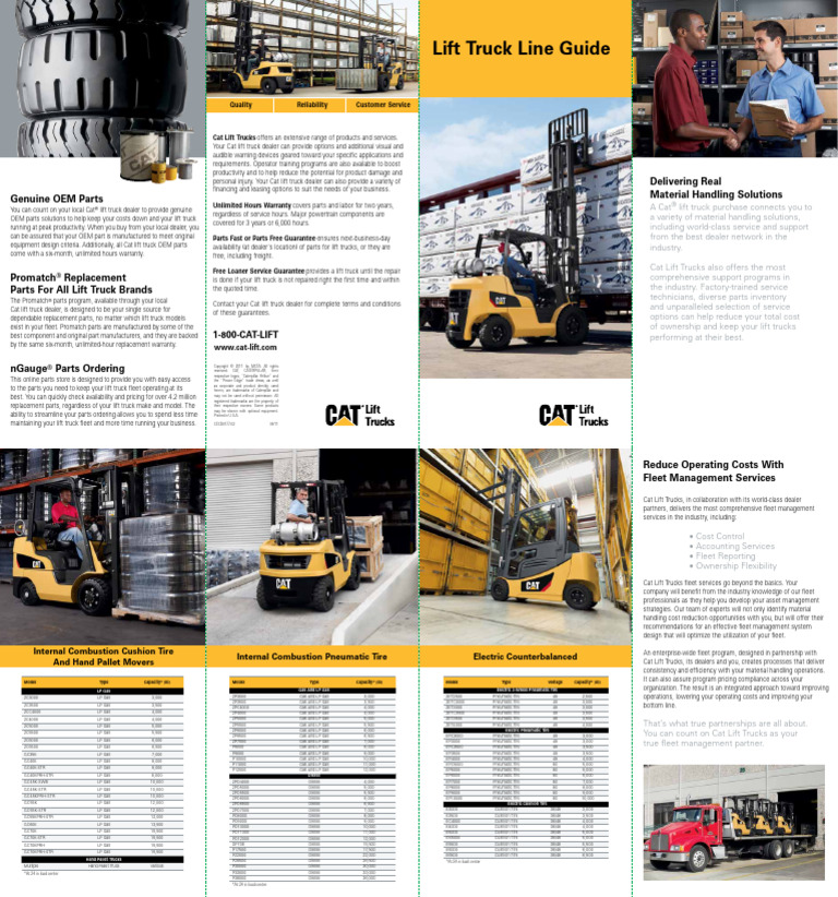 Cat Lift Truck Line | PDF | Truck | Business