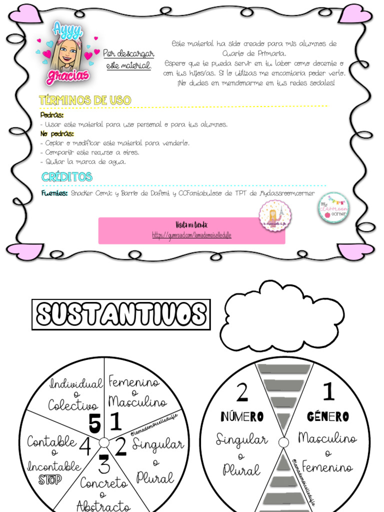 Ruleta de los sustantivos | PDF