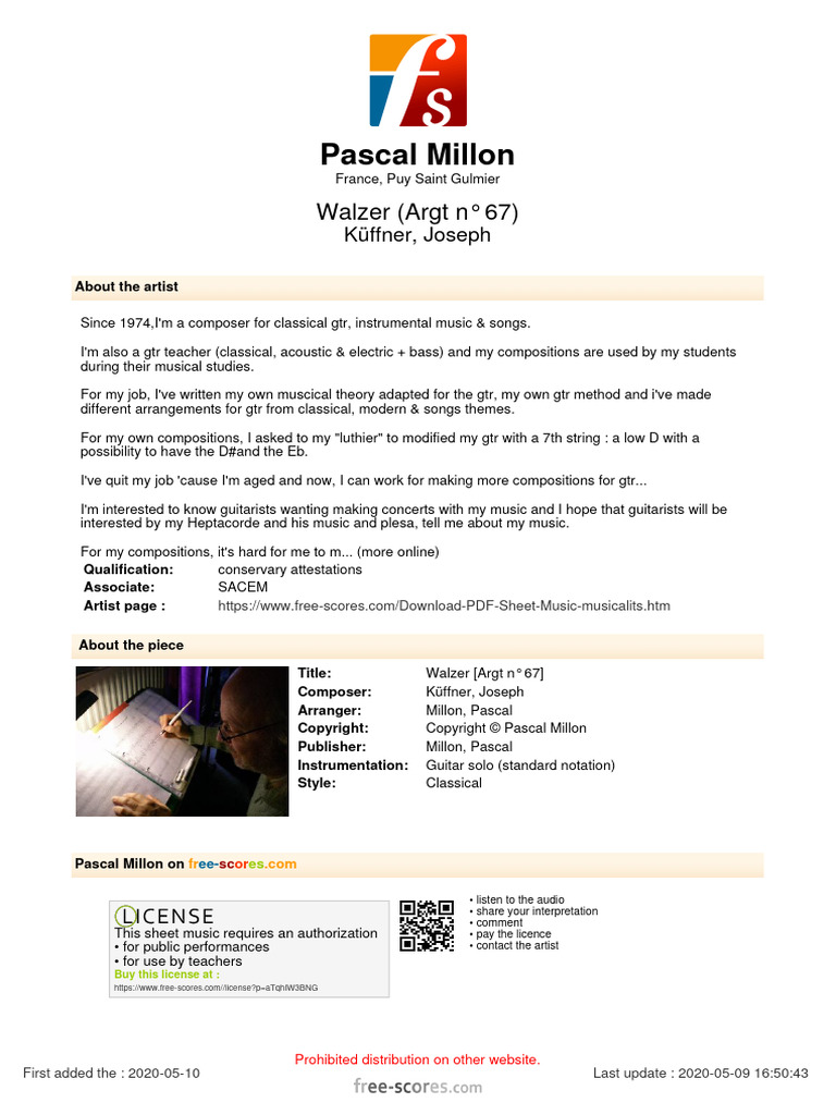 (Free Scores - Com) - Ffner Joseph Walzer 160576 | PDF | Musical ...