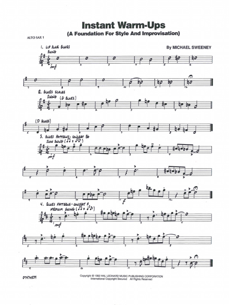 Jazz Instant Warm Ups | PDF