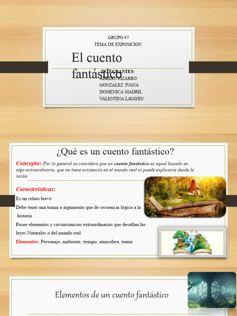 Estructura y Elementos del Cuento Fantástico | PDF | Narración | Cuentos
